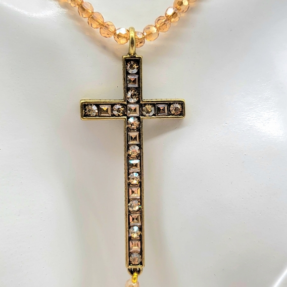 Heidi Daus | Jewelry | Heidi Daus Champagne Swarovski Crystal Sparkling ...